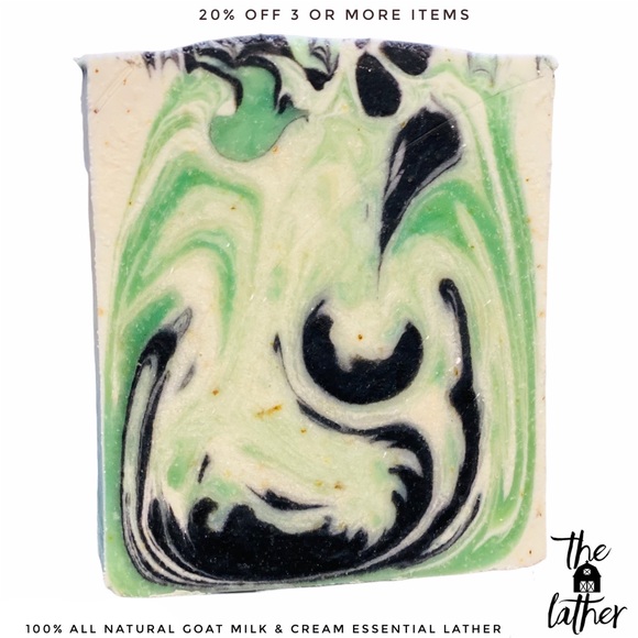 THE LATHER BARN | Skincare | Mint Activated Charcoal Goat Milk Cream ...